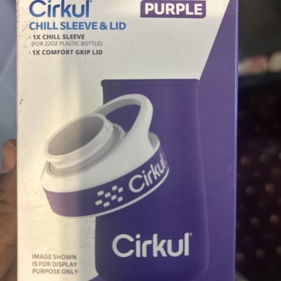 Cirkul Chill Sleeve & Comfort-Grip Lid for 22oz Bottle Purple | eBay