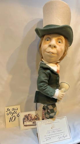 R John Wright Mad Hatter Alice In Wonderland Limited Edition | eBay