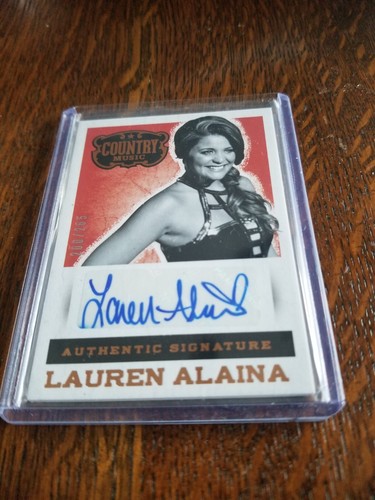 2014 Panini Country Music Authentic Signature LAUREN ALAINA AUTOGRAPH ...