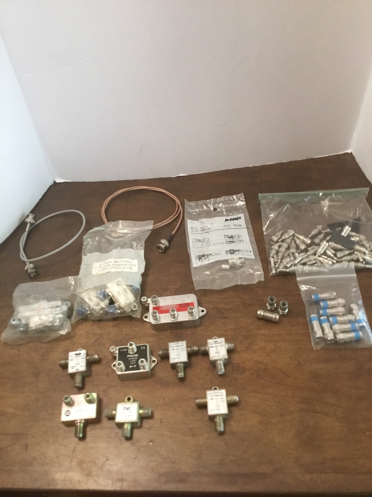 Coaxial Cable Assorted Lot Splitters Terminators Attenuator Etc. | eBay