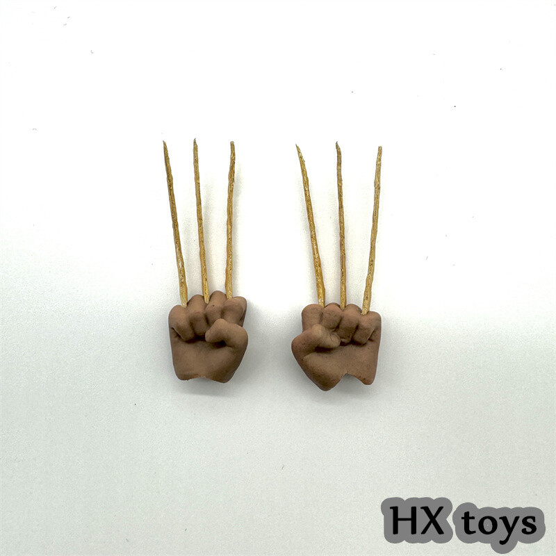 1/6 Wolverine Bone Claws hands fist for 12" figure Phicen hot toys ...