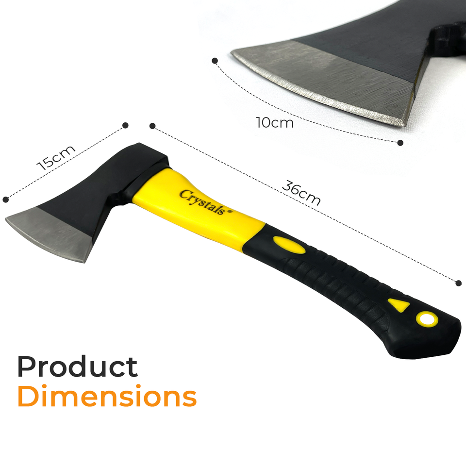 14" SMALL HAND AXE FOR CAMPING HIKING MADE FROM CARBON STEEL HAND ...