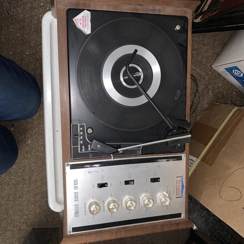 Electrophonic BSR Turntable Automatic Record Player vintage faux wood ...