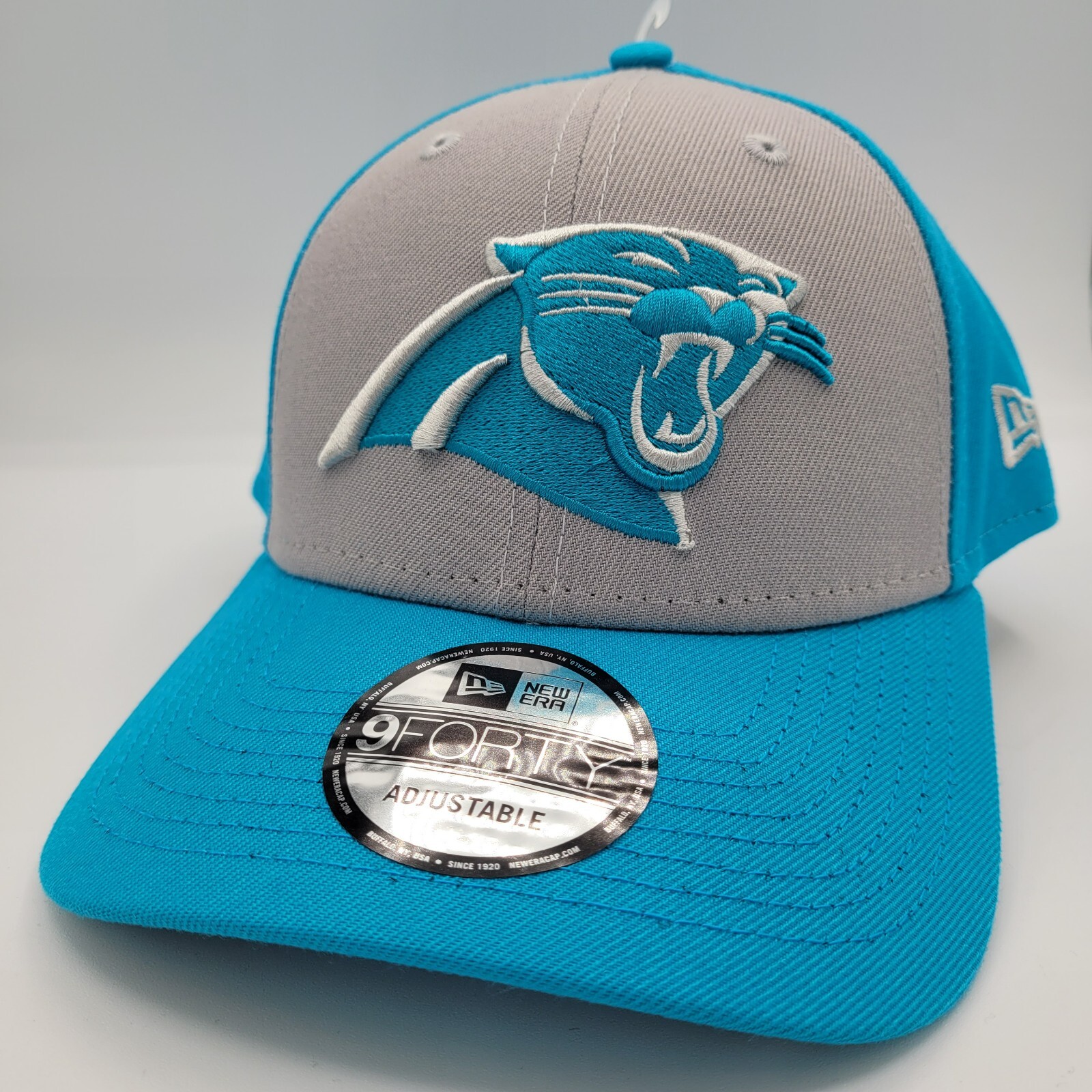 Carolina Panthers Hat New Era 9Forty Adjustable Baseball Cap Teal Blue ...