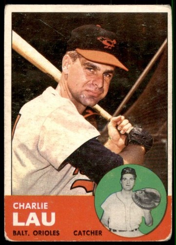 1963 TOPPS CHARLIE LAU 41 VG BASEBALL BALTIMORE ORIOLES | eBay