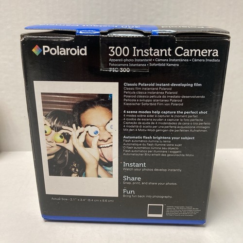 Polaroid 300 Instant Film Camera Pic 300 Purple W Strap & 300 Instant ...