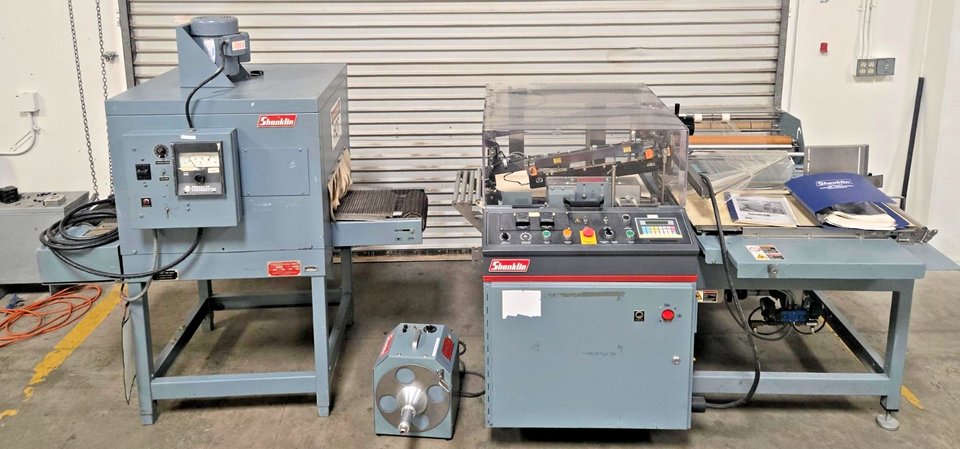Shanklin A26A Automatic L-Bar Sealer T-6XL Shrink Wrapper Tunnel Belt ...