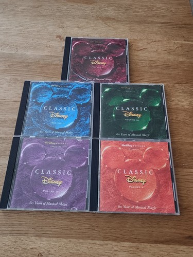 RARE Vintage Full Collection Disney Classic CD Set Volume 1-5 | eBay UK