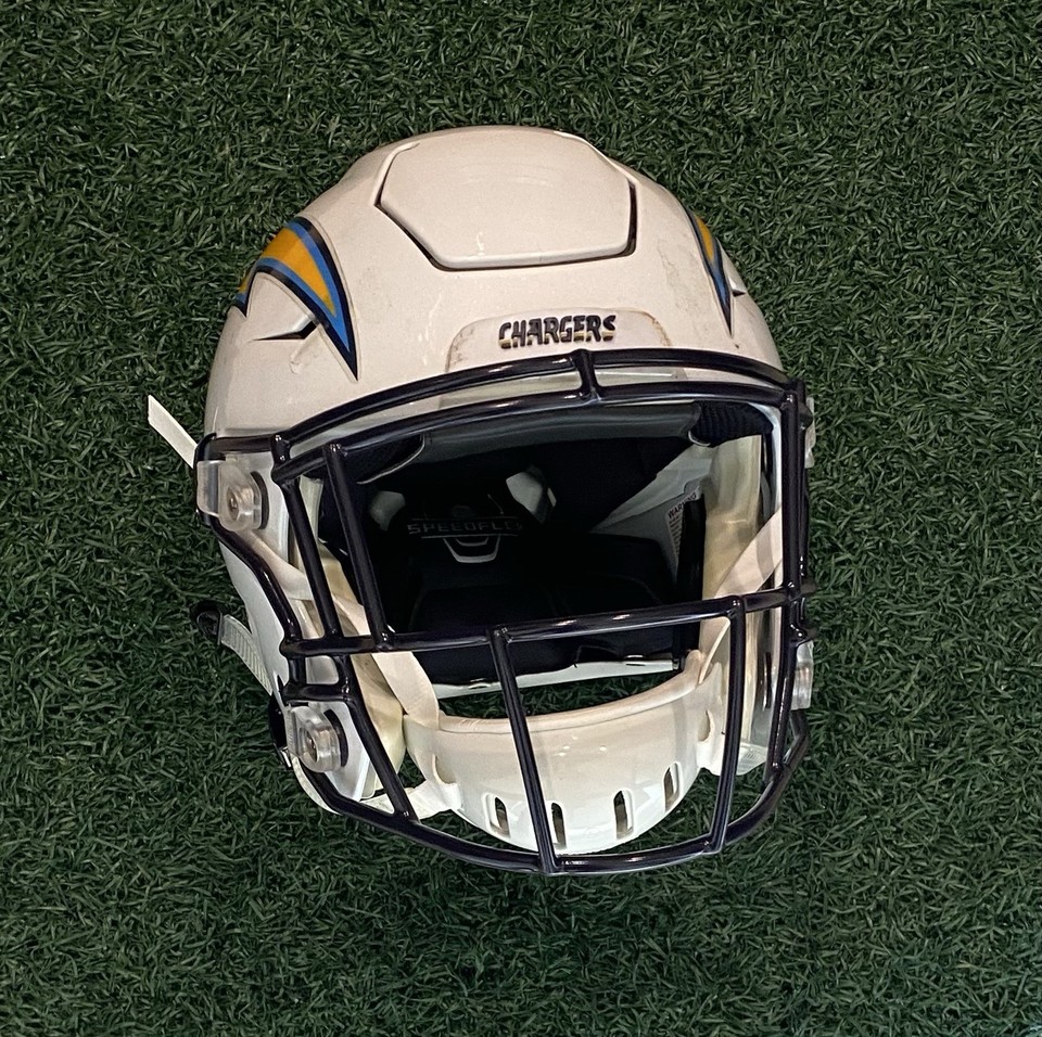 2016 SAN DIEGO CHARGERS JOEY BOSA GAME ISSUED / USED RIDDELL SPEEDFLEX ...