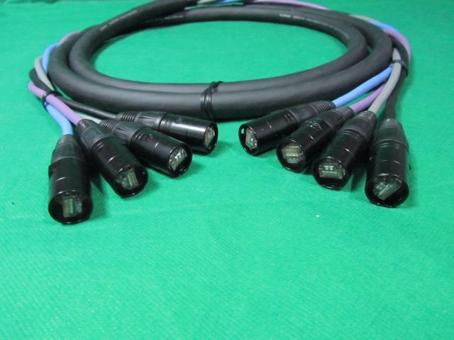 DC Pro Lake 4-Channel Tactical Cat 5E Snake Cable w/ Neutrk Ethercon 25 ...