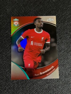 2023 Topps Chrome Liverpool Ryan Gravenberch Refractor Card | eBay