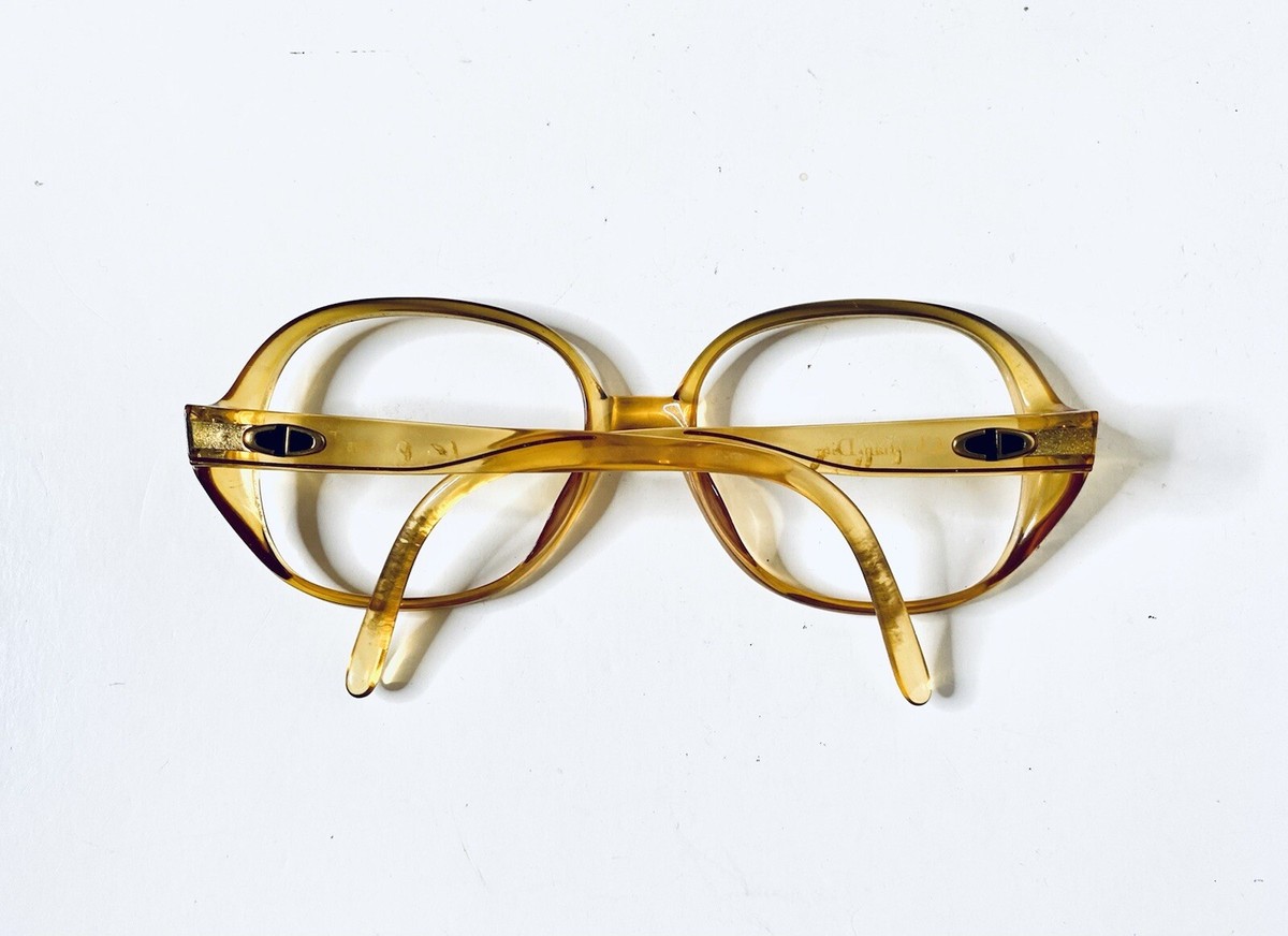 VTG Christian Dior Amber Lucite Oversized Glasses Germany VTG Christian Dior Amber Lucite Oversized Glasses Germany