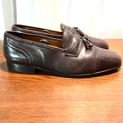 Pierre Cardin Loafer Mens 10.5 EEE Espace Burgundy Leather Tassel Dress ...