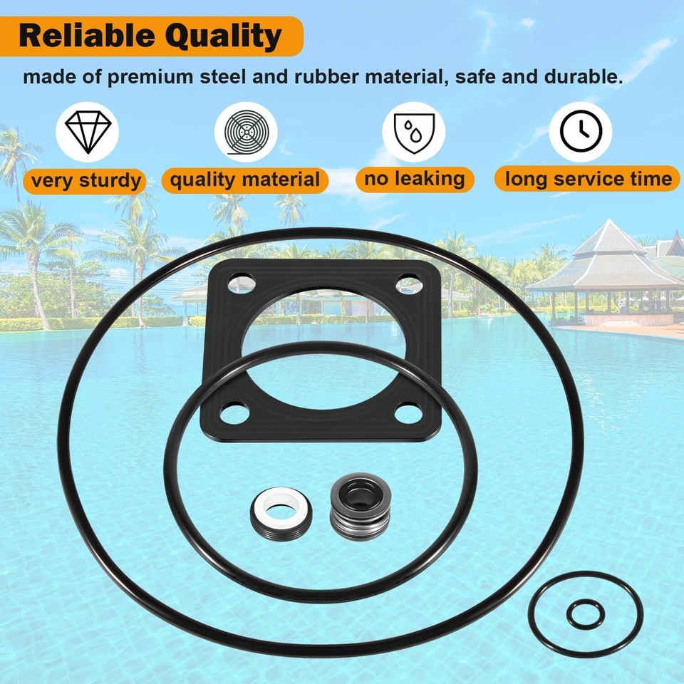 O-Ring Rebuild Kit (Pre 1998) w/ PS-100 Shaft Seal Repair for Sta-Rite ...