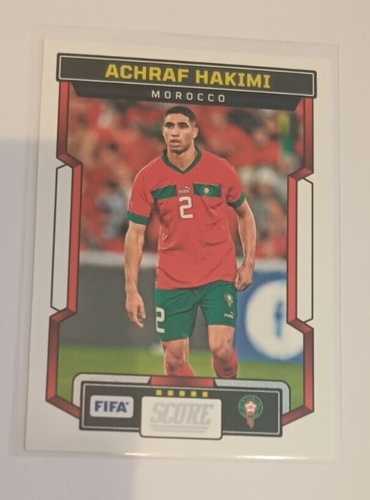 Carte Card n°140 Achraf HAKIMI Maroc Morocco PANINI SCORE FIFA SOCCER ...