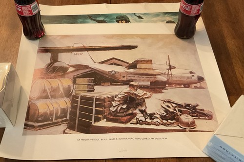 Vintage Vietnam U.S Marine Corps Combat Art Print/Poster (2) Collection ...