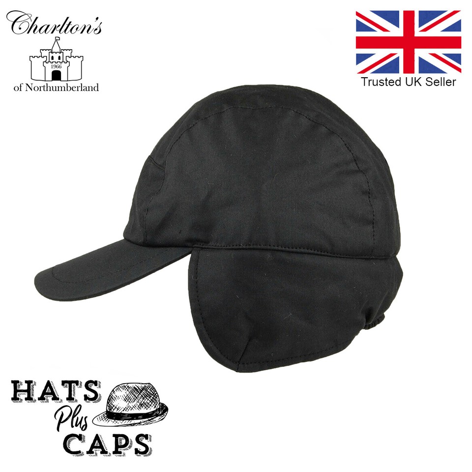 Waterproof Mountain Cap British Waxed Cotton Earflap Trapper Hat ...