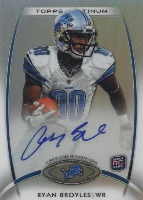 2012 Topps Platinum - Rookie Ryan Broyles #146 Refractor Autographs (AU ...