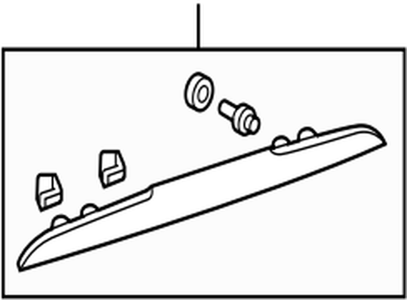 75132-60070 Toyota Cover, license rear lamp 7513260070, New Genuine OEM ...