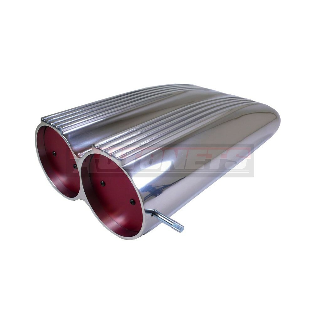Finned Polished Aluminum Shotgun Scoop Air Cleaner Street Hot Rat Rod ...