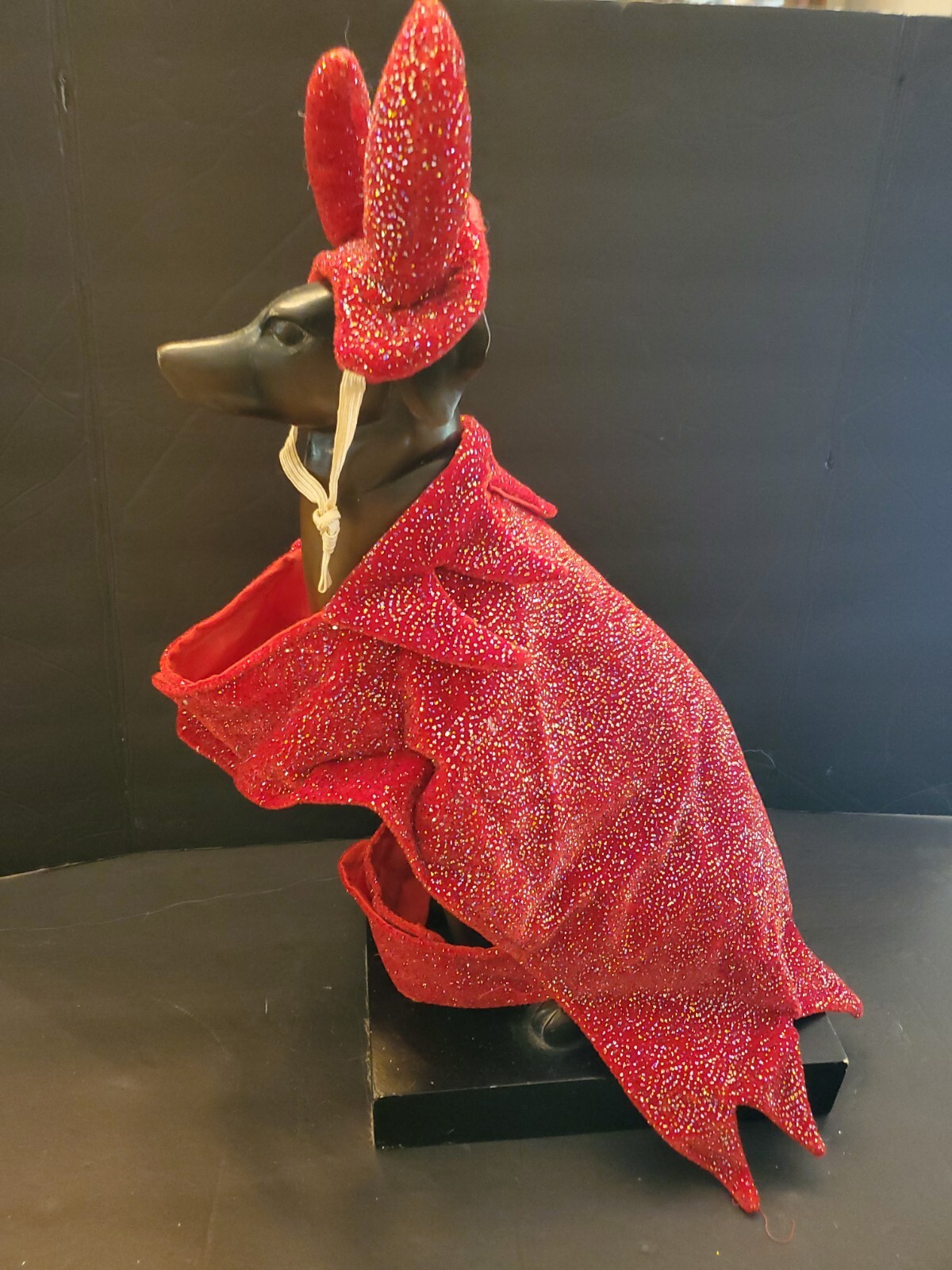 Halloween Dog Cat Pet Costume Red Sparkly Devil Horns,Adjustable, Petco ...