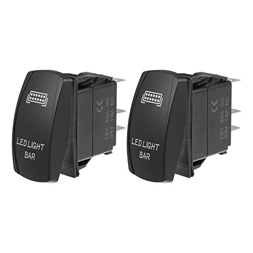 Universal LED Light Bar 5 Pin Toggle Rocker SPST Switch Laser ON/OFF ...