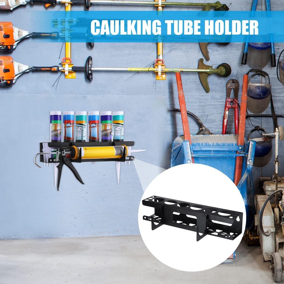 Wall Mounted Caulking Tube Holder – Metal Rack for Workshop & Van ...