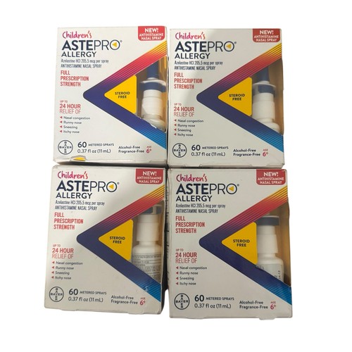 Lot 4 Childrens Astepro Allergy Antihistamine Nasal Spray 240ct OTC ...