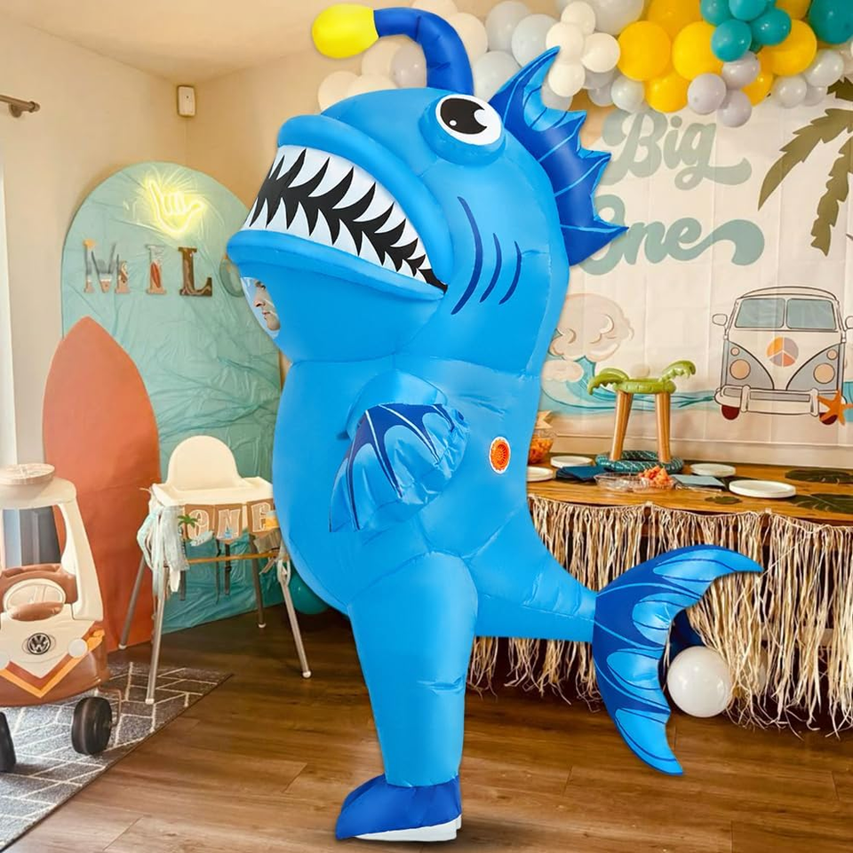 Inflatable Costumes Adult, Fish Costume, Angler Fish Costume, Funny ...