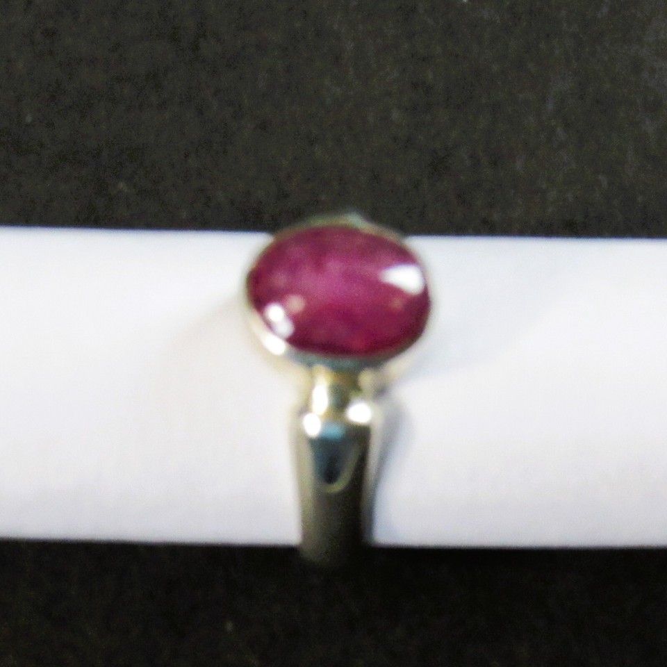 CLOSEOUT Ring Ruby Star Cab opaque Sterling Silver Sz 8 w/box Actual NEW RS45 | eBay