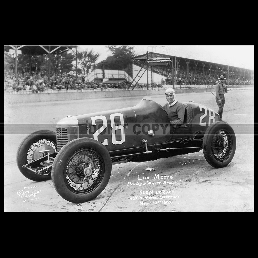 Photo A.027558 LON MOORE MILLER SPECIAL INDIANAPOLIS SPEEDWAY INDY 500 ...