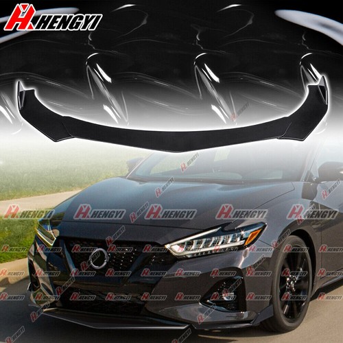 Front Lip Splitter Spoiler Gloss Black For NISSAN MAXIMA 2019 2020 2021 ...