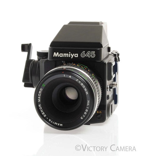 Mamiya 645 Super Medium Format Film Camera w/ Prism Finder 80mm f4 ...