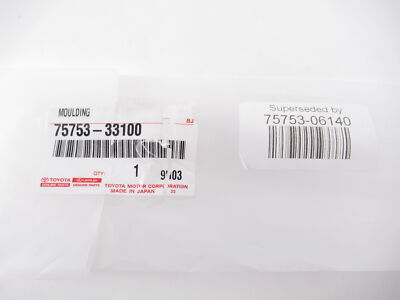 Genuine OEM Toyota 75753-06140 Passenger Front Upper Molding 2018-2020 ...