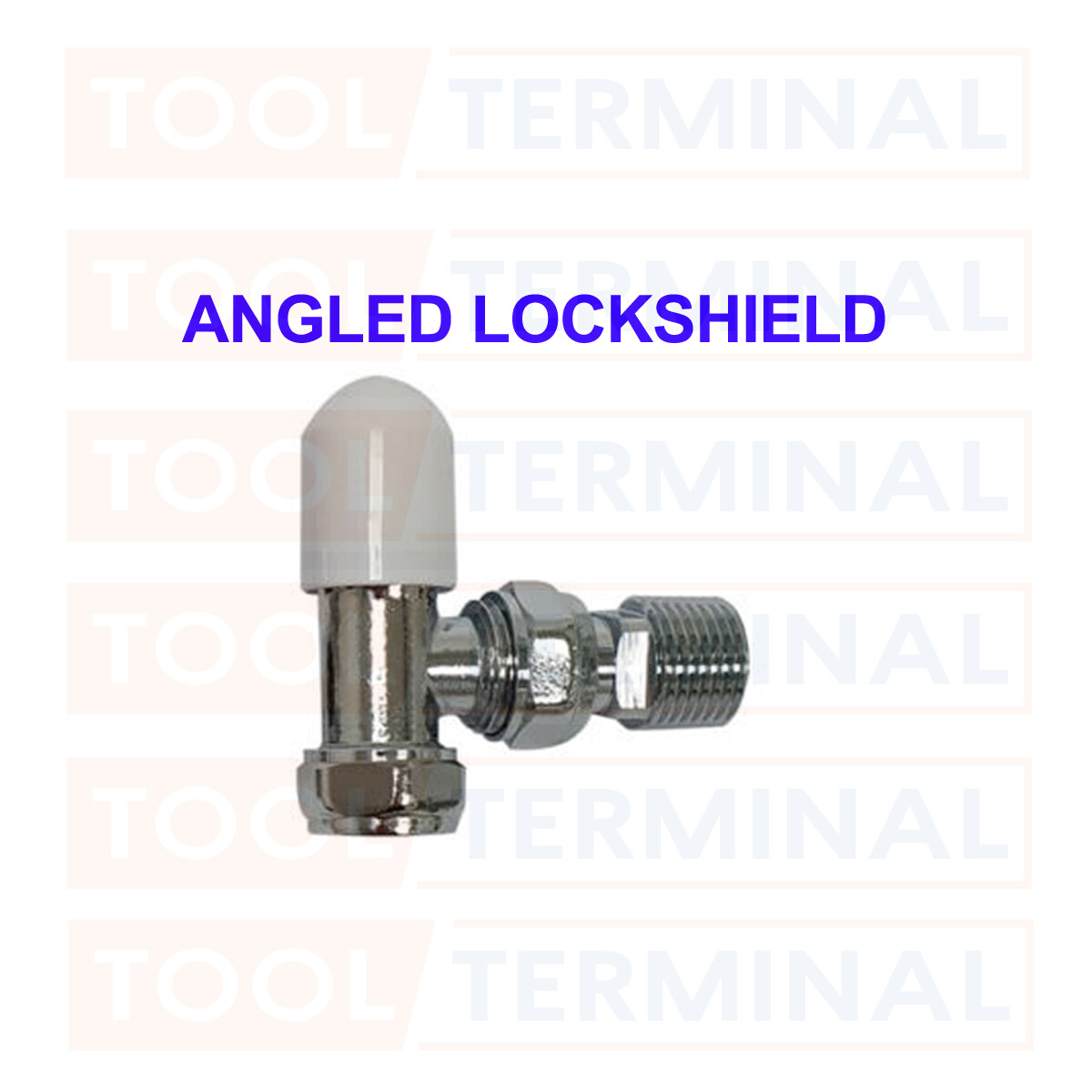Thermostatic Radiator Valve 15mm x 1/2" Angled Straight TRV Lockshield ...