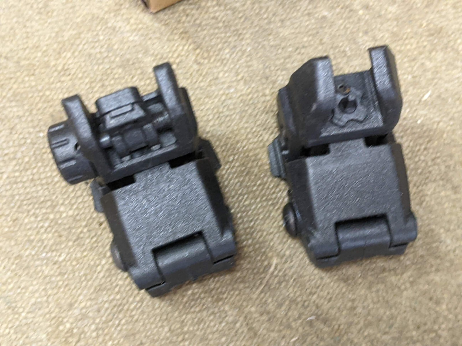 Front and Rear BUIS , polymer folding sights, | eBay