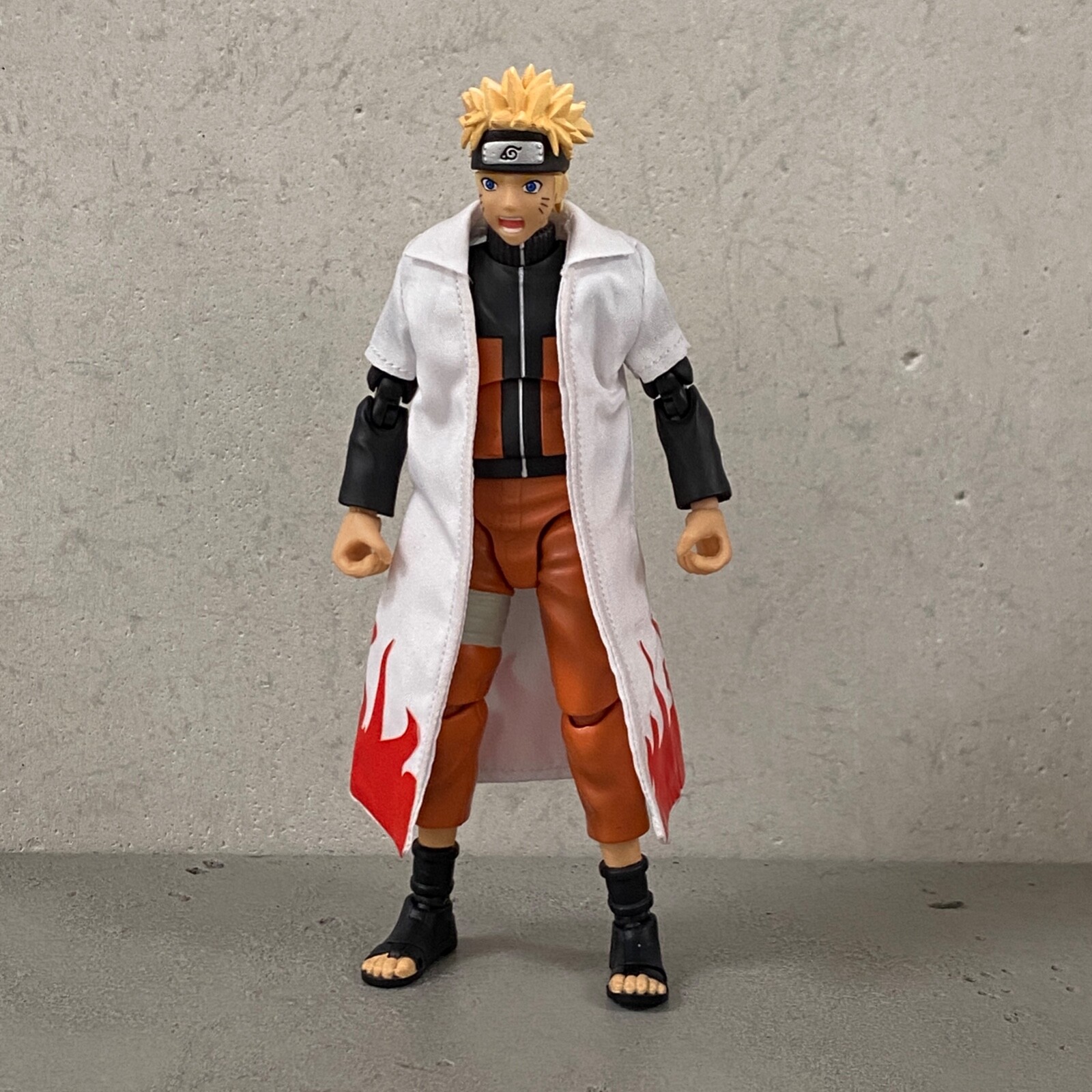 PB-R-HOK: 1/12 scale custom wired fabric 4th Hokage Robe for SHF Naruto ...