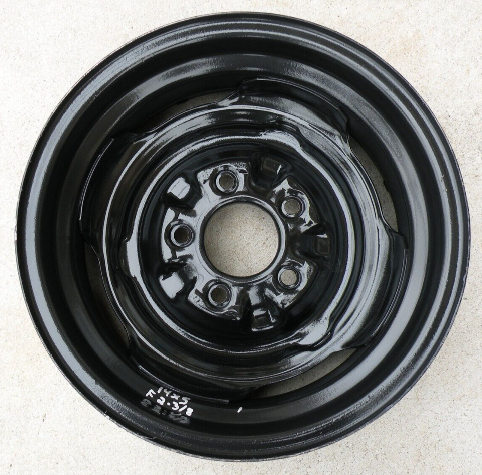 STEEL CASE RIM WHEEL 14 INCH 5 14X5 THUNDERBIRD OEM 1958-1966 5X4.5 ...