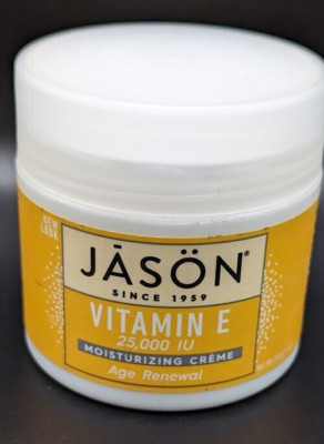 Jason Moisturizing Creme Vitamin E 25,000IU Age Renewal 4 Oz | eBay
