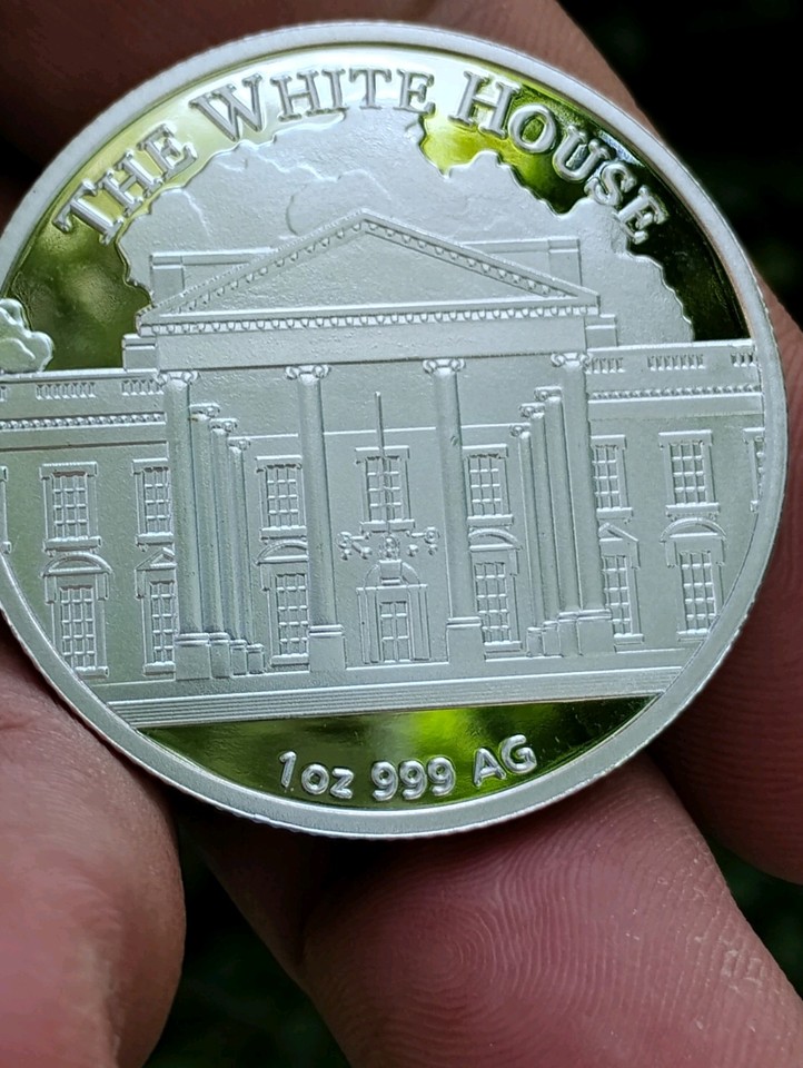 1 Oz .999 Fine Silver/Copper TRUMP " Trump fight, fight" 7-13-24 Coin ...