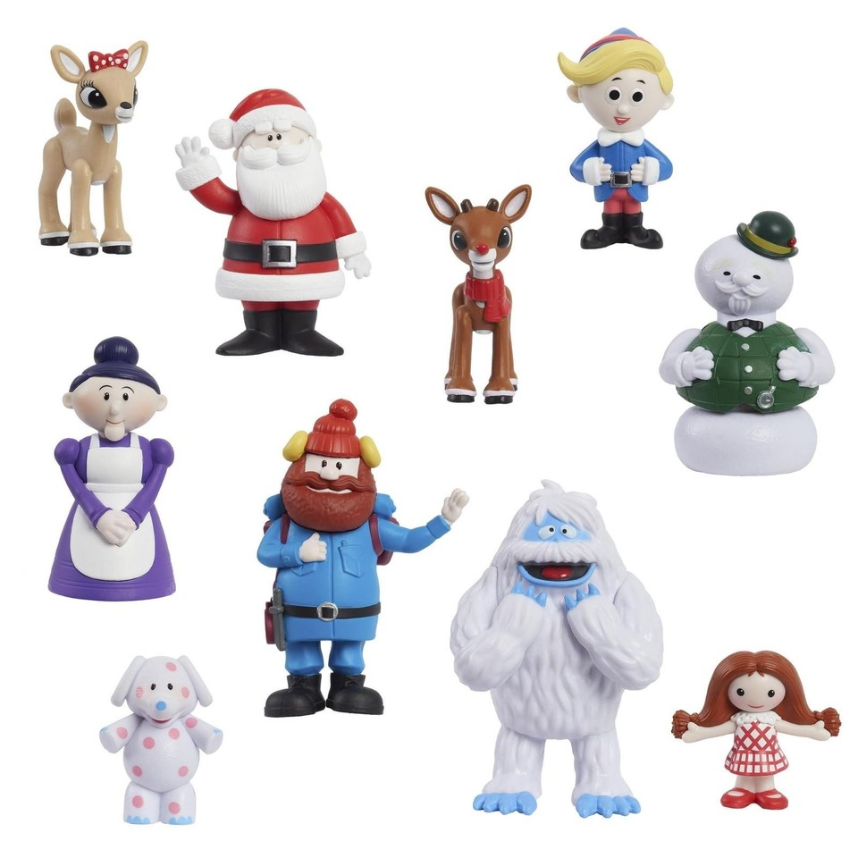 Rudolph The Red-Nosed Reindeer Figure Set 10 Bumble Sam Yukon Misfit ...