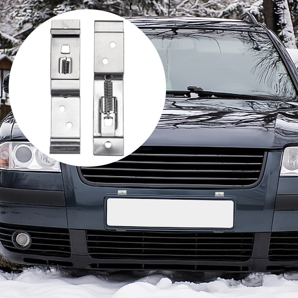 4pcs Fastener Car Spring Loaded License Plate Bracket Frame Holder ...