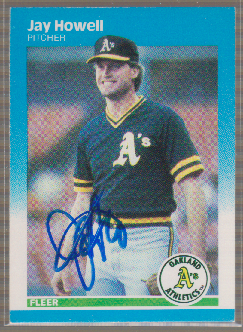 Autographed 1987 Fleer Jay Howell - Athletics | eBay