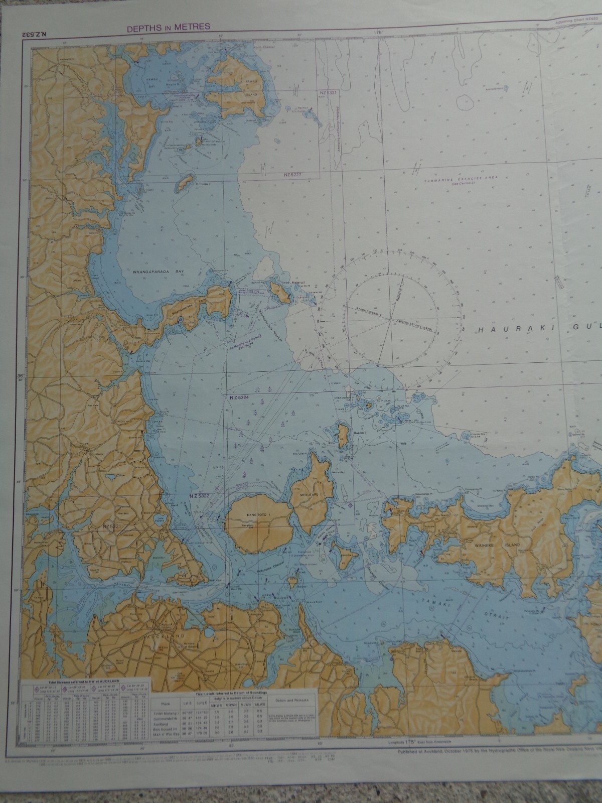 CARTE MARINE / Approaches to Auckland - New Zealand | eBay