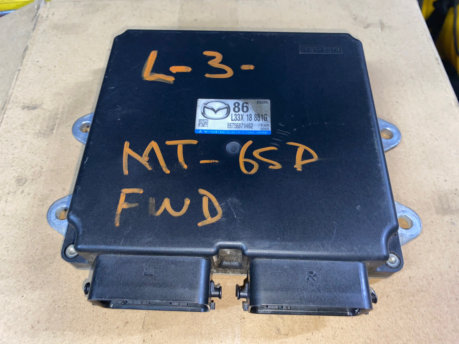 JDM 07-12 mazdaspeed 3-6 CX-7 L3VDT 2.3L turbo 6 speed manual ECU L33X ...