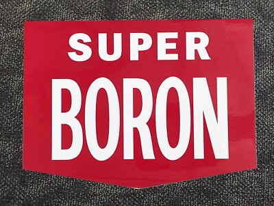 Ampol Super Boron self-adhesive vinyl sticker for petrol bowser Wayne ...