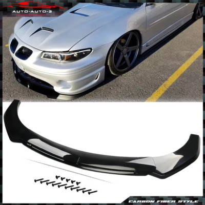 For Pontiac grand prix Glossy Black Front Bumper Lip Spoiler+Splitter ...