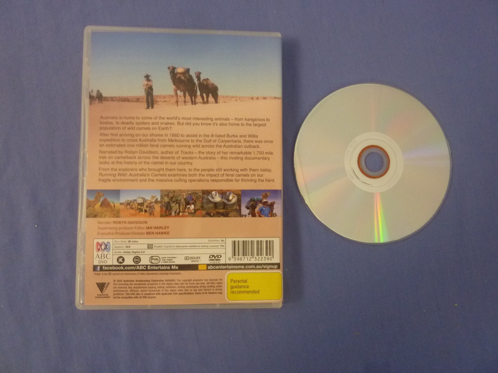Running Wild Australia's Camels DVD 2016 Robyn Davidson Narrates R4 ...