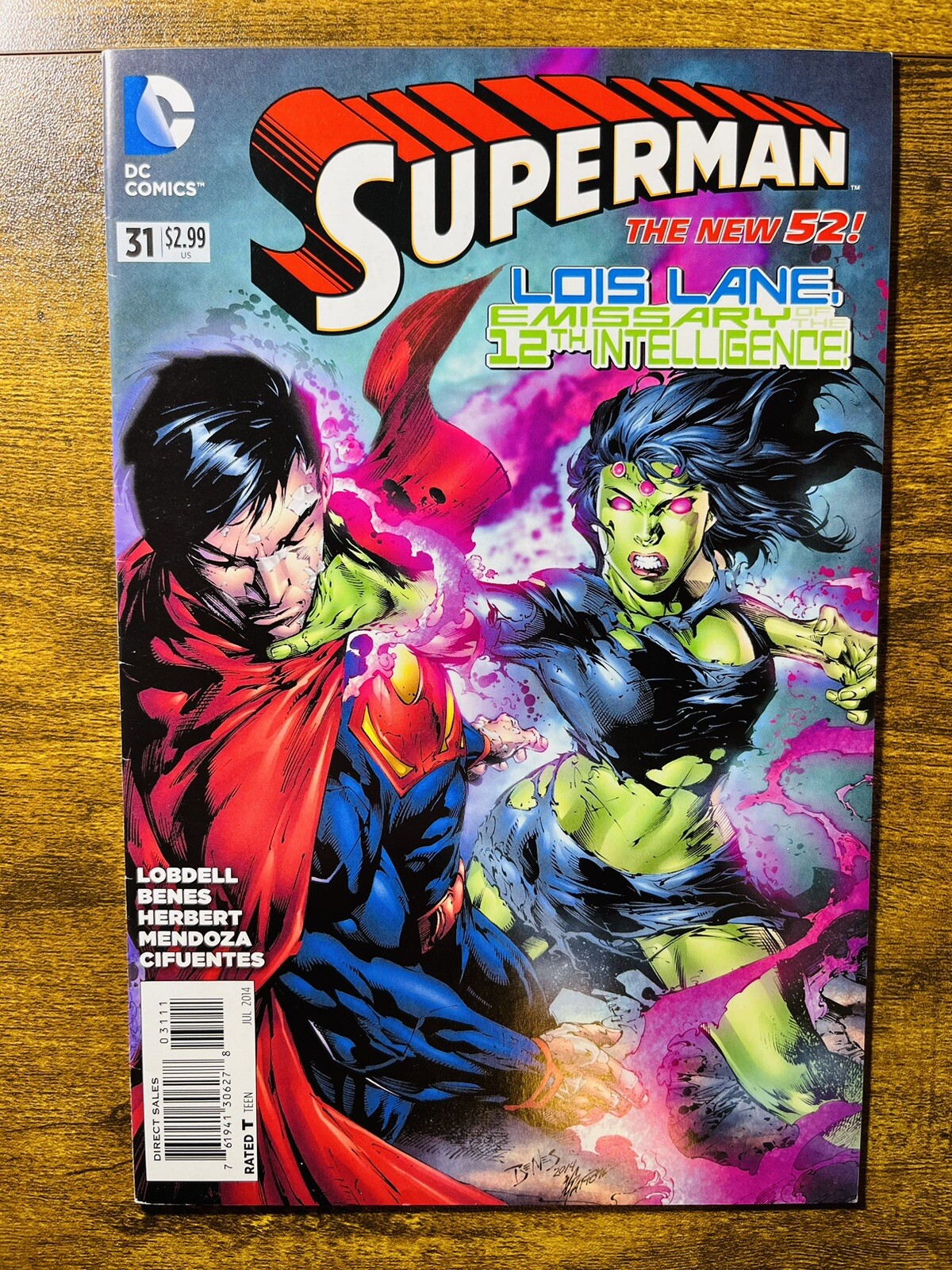 SUPERMAN 31 DIRECT EDITION ED BENES COVER SCOTT LOBDELL STORY DC COMICS ...