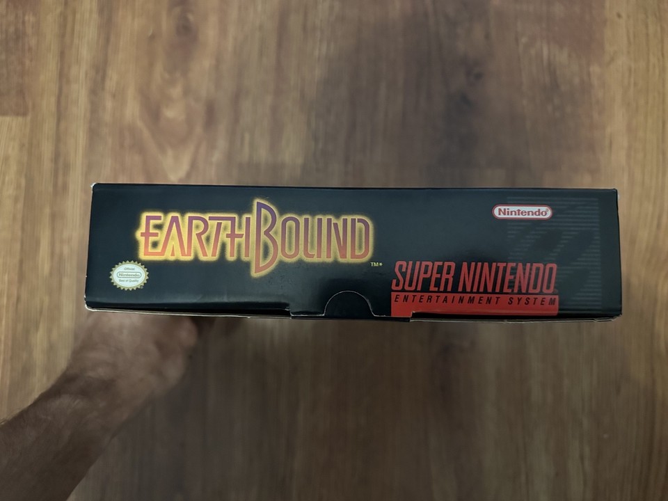 EarthBound SNES CIB Big Box w/Guide + Scratch n Sniff Cards, Authentic ...